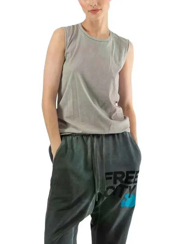 FREECITY Crew-neck Tank Top - Grey