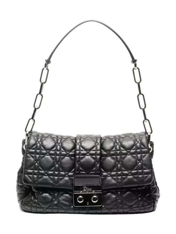 Dior 2011 Cannage Chain Shoulder Bag - Black