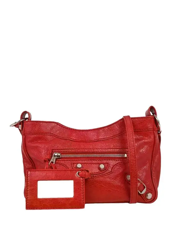 Balenciaga 2013 Hip Leather Shoulder Bag - Red