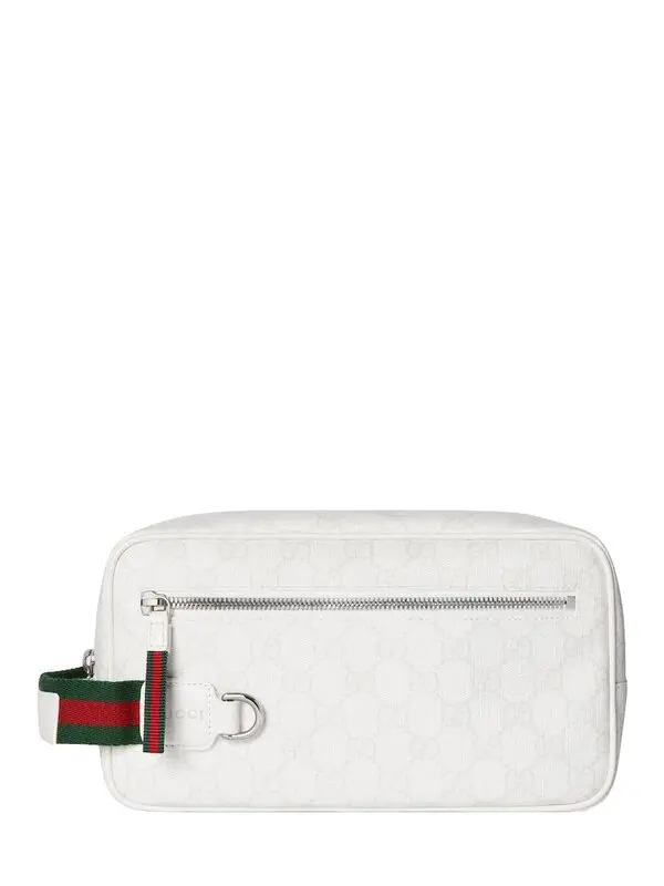 Gucci Gg Toiletry Case - White