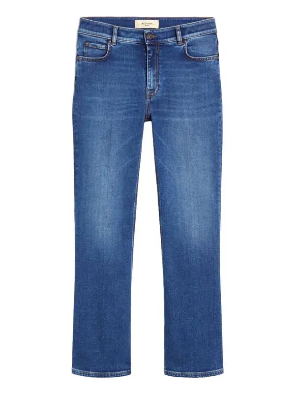 Max Mara Stretch Denim Flare Jeans - Navy