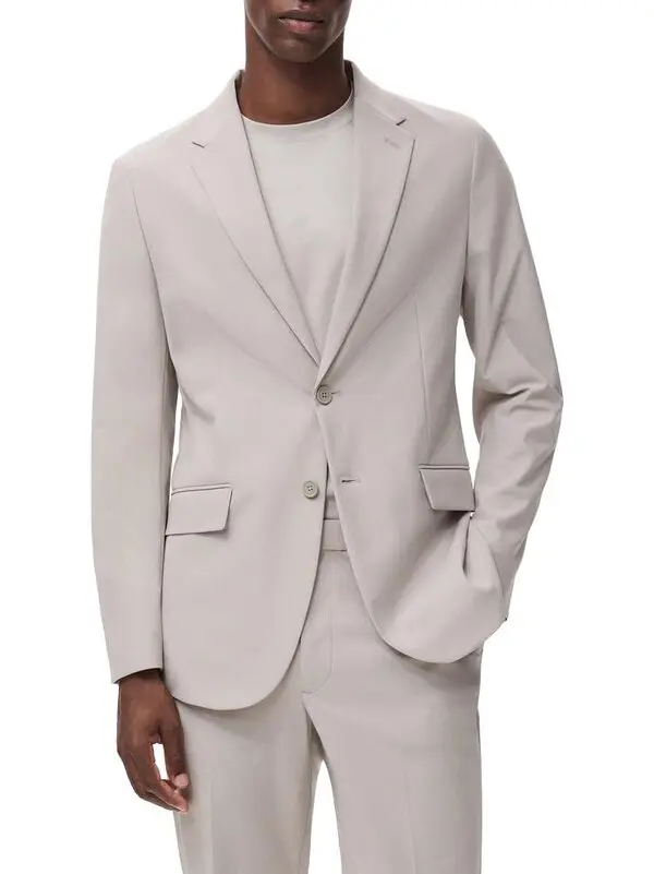Mango Slim Fit Thermolite Suit Jacket - Beige
