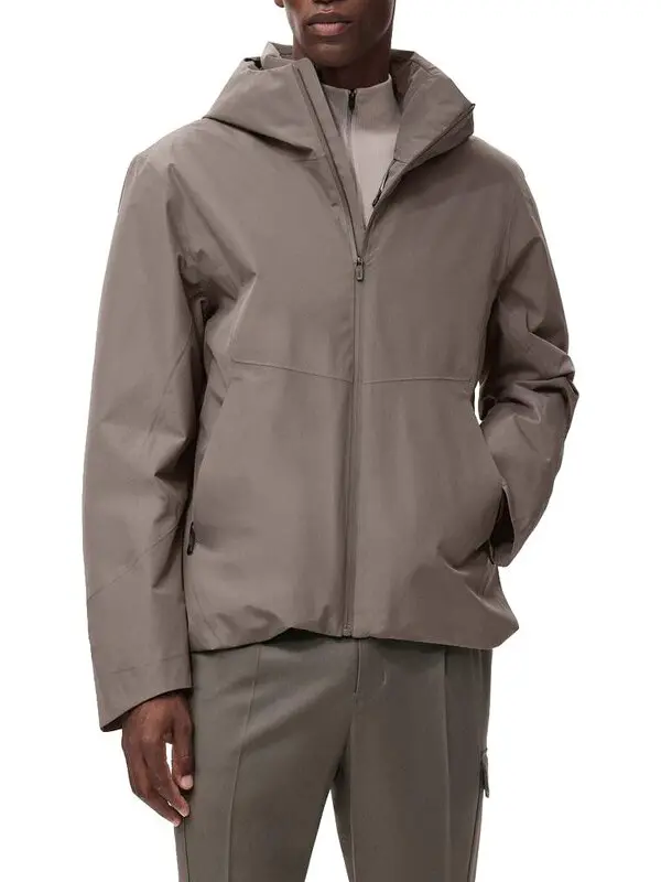 Mango Water Repellent Thermolite® Zip Hoodie - Medium Brown