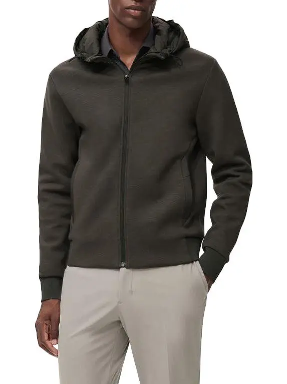Mango Regular Fit Thermolite® Performance Zip Hoodie - Medium Brown
