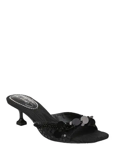 CIRCUS NY BY SAM EDELMAN Juliana Sequin Sandal - Black