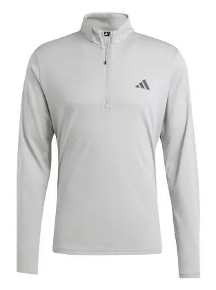 Adidas Train Essentials Long Sleeve Tee Shirt - Medium Grey Heather