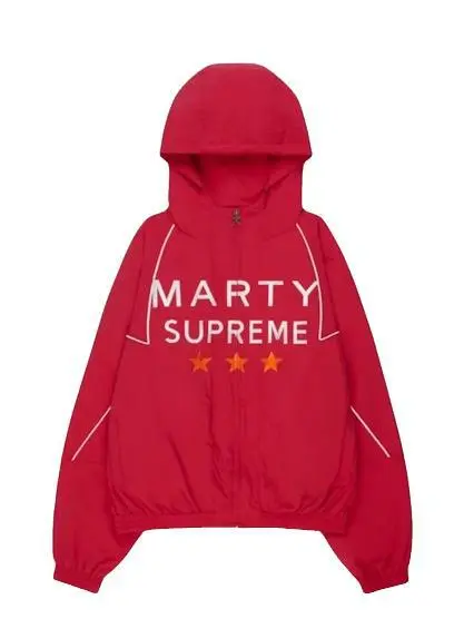NAHMIAS X Marty Supreme A24 Classic Warm Up Jacket - Dark Red