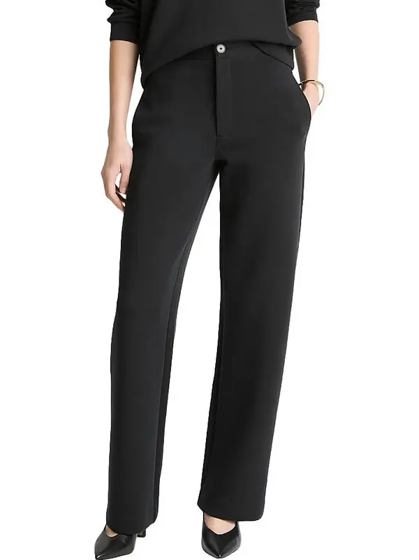 Vince High-rise Wide Leg Trousers - Black