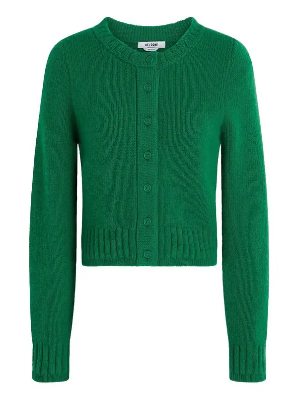RE/DONE Cashmere Cardigan - Green