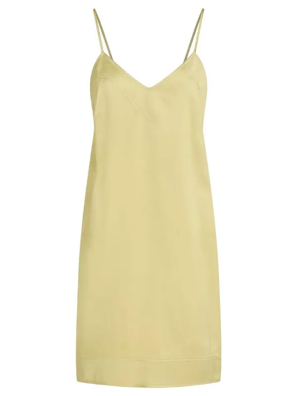 TOTEME Satin-crepe Mini Dress - Sage Green