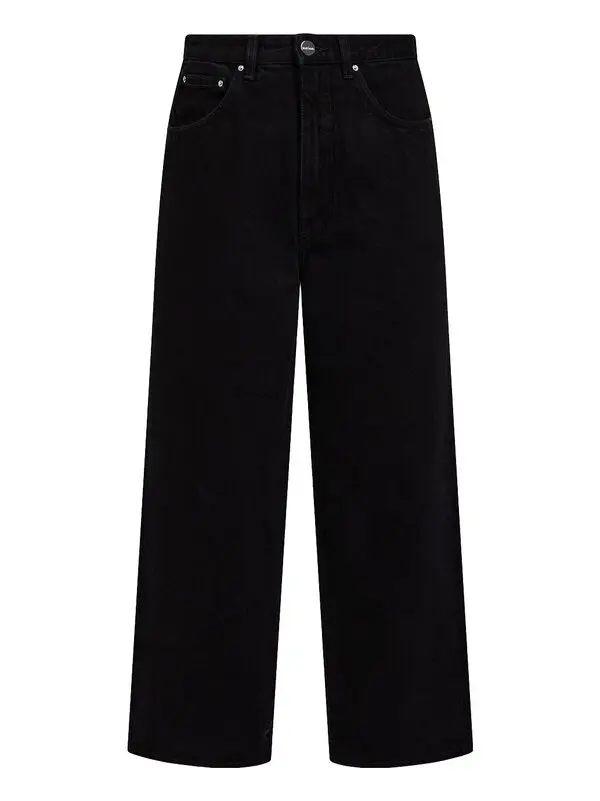 TOTEME High-rise Wide-leg Jeans - Black