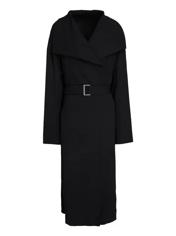 TOTEME Belted Twill Coat - Black