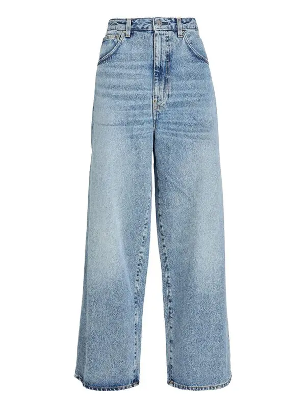 TOTEME High-rise Wide-leg Jeans - Light Denim