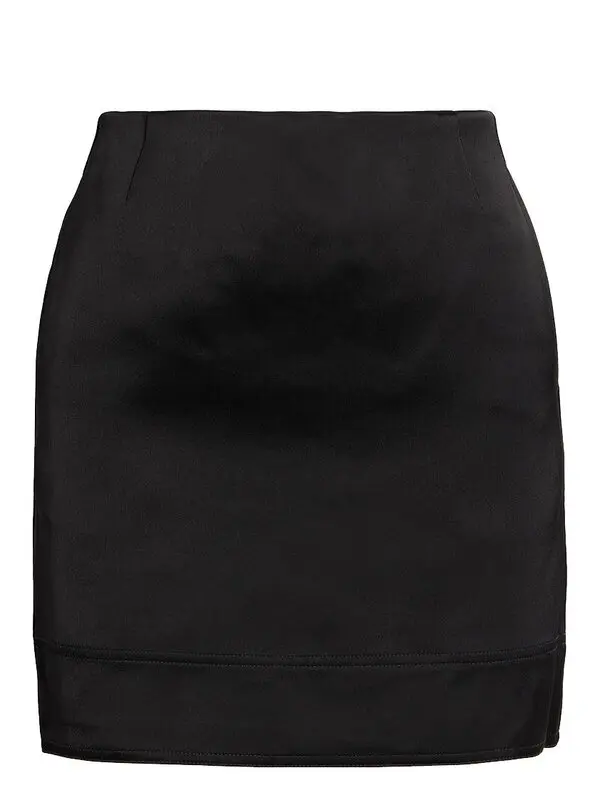 TOTEME Satin-crepe Mini Skirt - Black