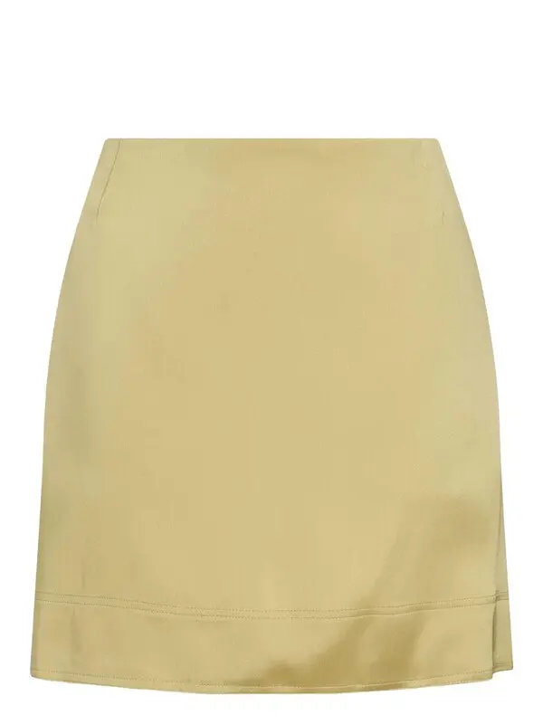 TOTEME Satin-crepe Mini Skirt - Sage Green