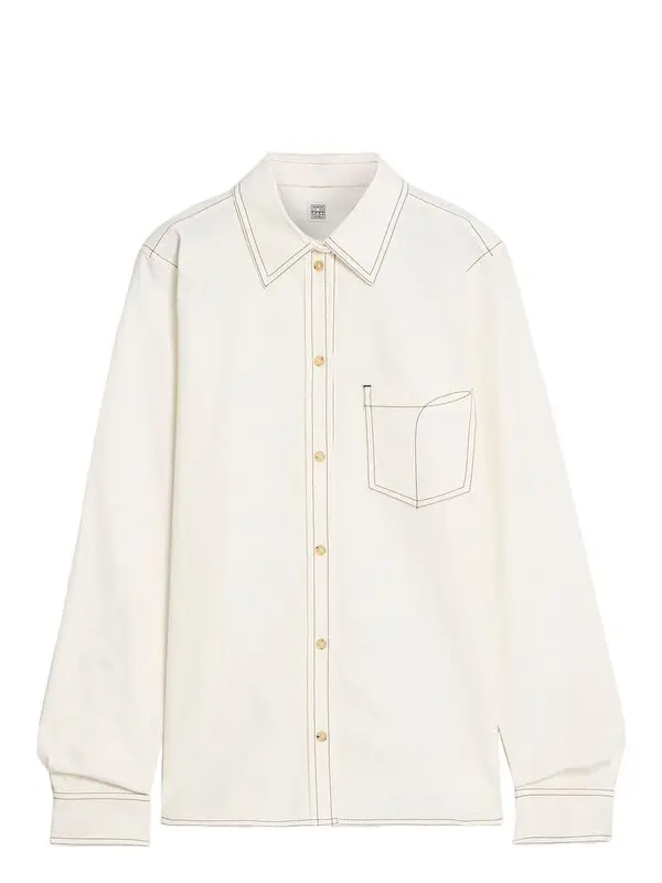 TOTEME Cotton-twill Shirt - Off-white