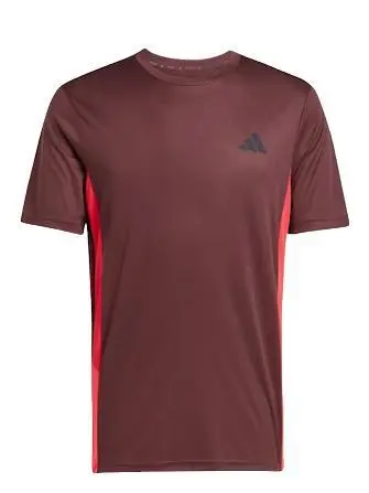 Adidas Train Essentials Seasonal Colorblock T-shirt - Aurora Ruby