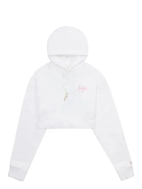 Kith For Barbie Alexa Cropped Hoodie - White
