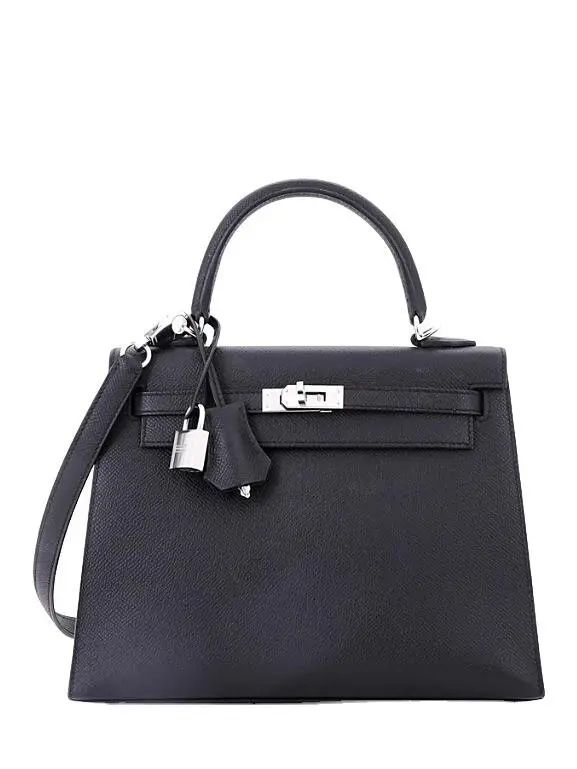 HERMES Kelly 25 Handbag - Noir