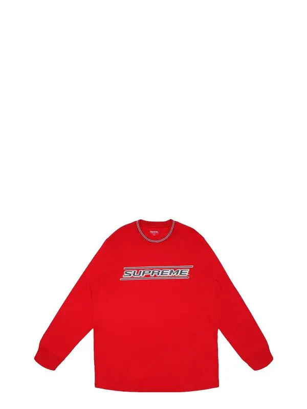 Supreme Bevel Long Sleeve Top - Red