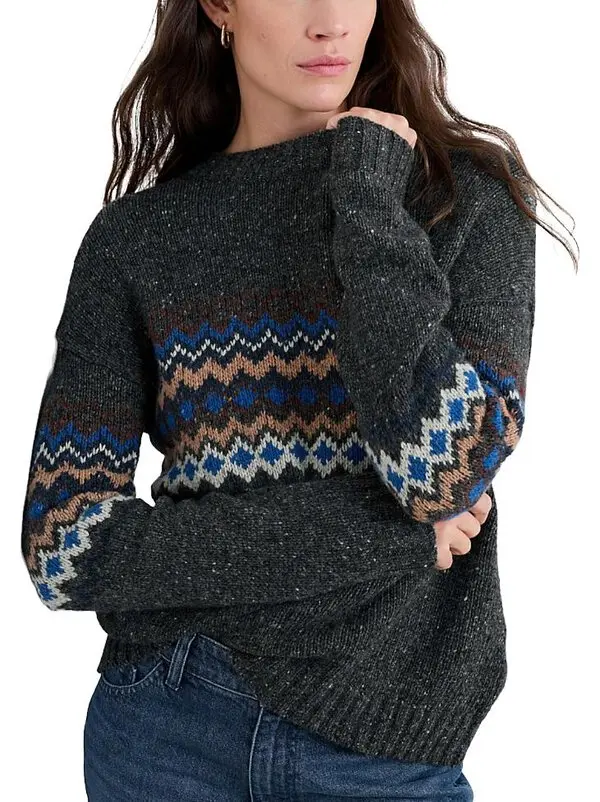 SEASALT CORNWALL Pullover Sweater - Sonata Coal Jetty Mix