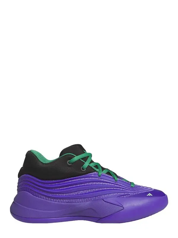 Adidas Dame 10 Bucks Throwback Sneakers - Purple Rush/core Black/court Green