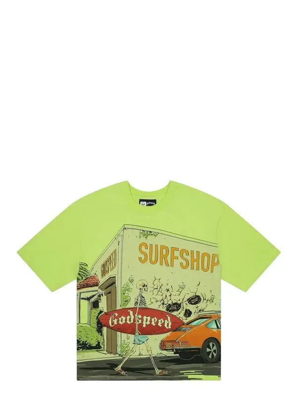 GODSPEED Gs Surf Shop T-shirt - Lime