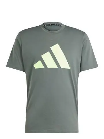 Adidas Train Essentials Feelready Logo T-shirt - Legend Ivy Green Spark