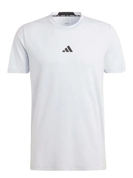Adidas Designed For Training Workout Tee Shirt - Halo Blue