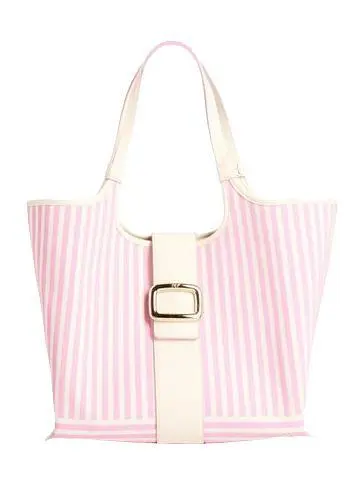ROGER VIVIER Handbag In Leather And Textile Fibers - Pink