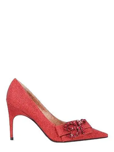 SERGIO ROSSI Pumps With Crystals - Red