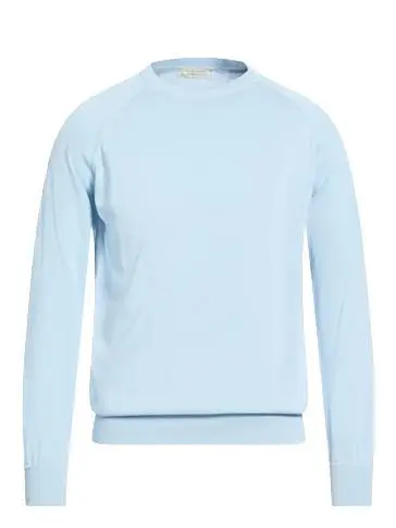 FILIPPO DE LAURENTIIS Lightweight Knit Crewneck Sweater - Blue