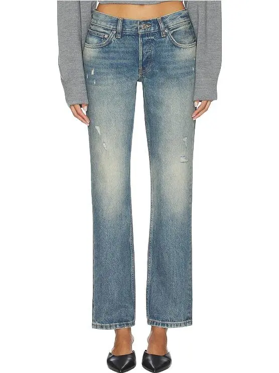 EB DENIM Low Rise Straight Leg - Fieldstone
