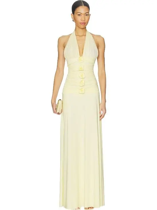 MAYGEL CORONEL Villadiego Gown - Vanilla