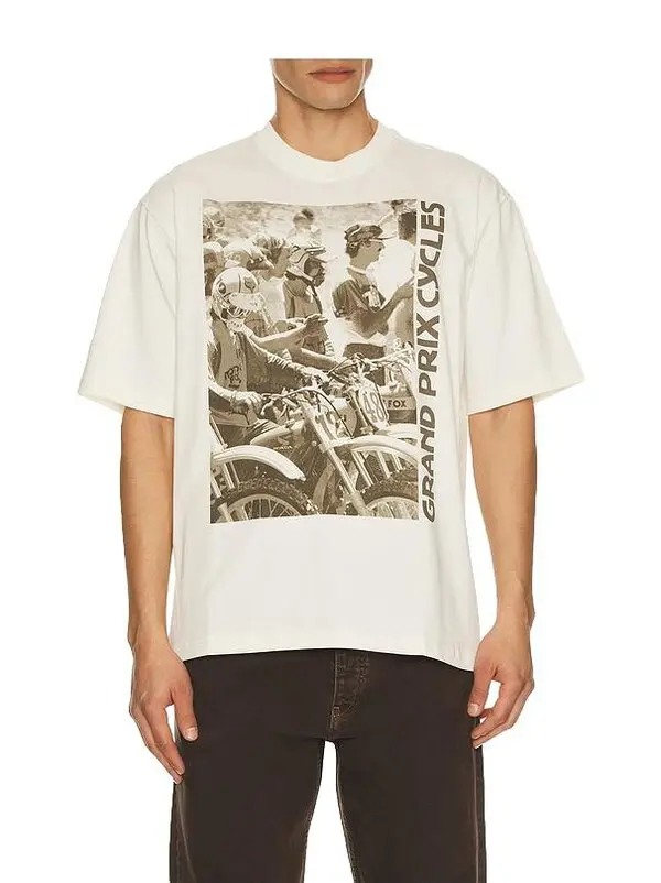 FOX RACING Circa 74 Oversized Tee In White - Off White