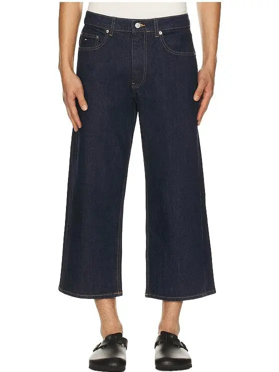 Tommy Hilfiger Jaimie Relaxed Straight Crop Jeans - Denim Dark