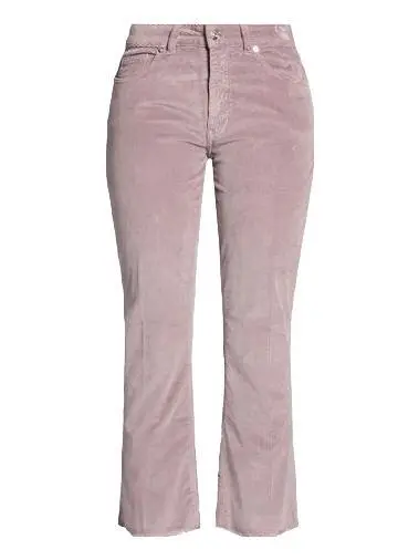 NINE:INTHE:MORNING Cotton, Modal, And Elastane Bootcut Cropped Pants - Lilac