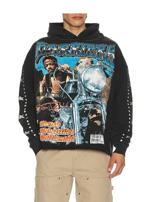 BARRIERS WORLDWIDE X Jimi Hendrix Buster Hoodie - Black