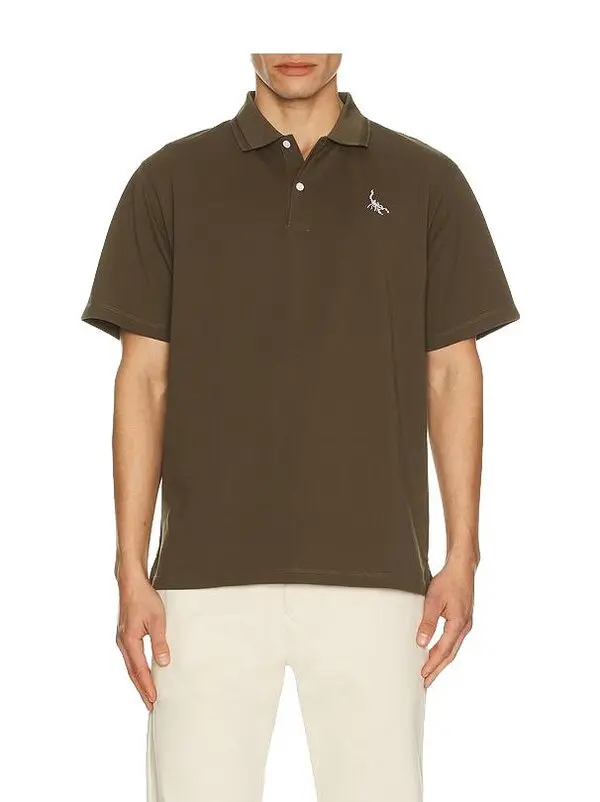 DEVEREUX GOLF The Scorpion Icon Polo - Brown