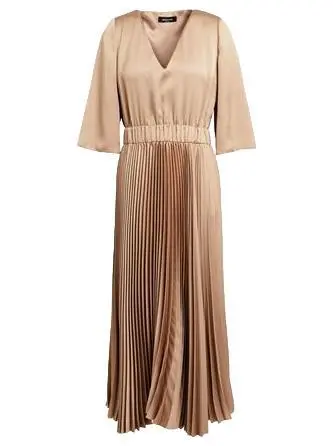 Fabiana Filippi Maxi Pleated Dress - Beige