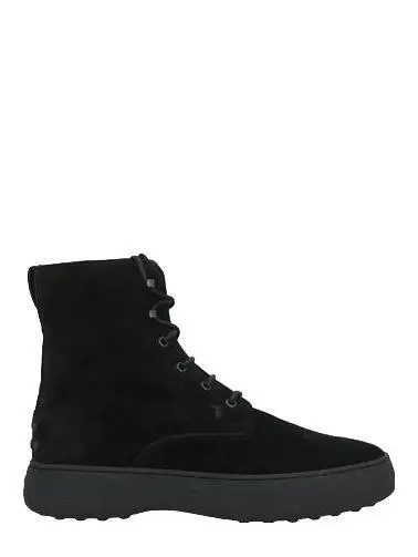 TOD'S Leather Ankle Boots - Black