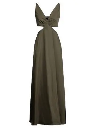 VICOLO Maxi Cotton Dress - Green