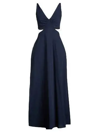 VICOLO Maxi Cotton Dress - Navy