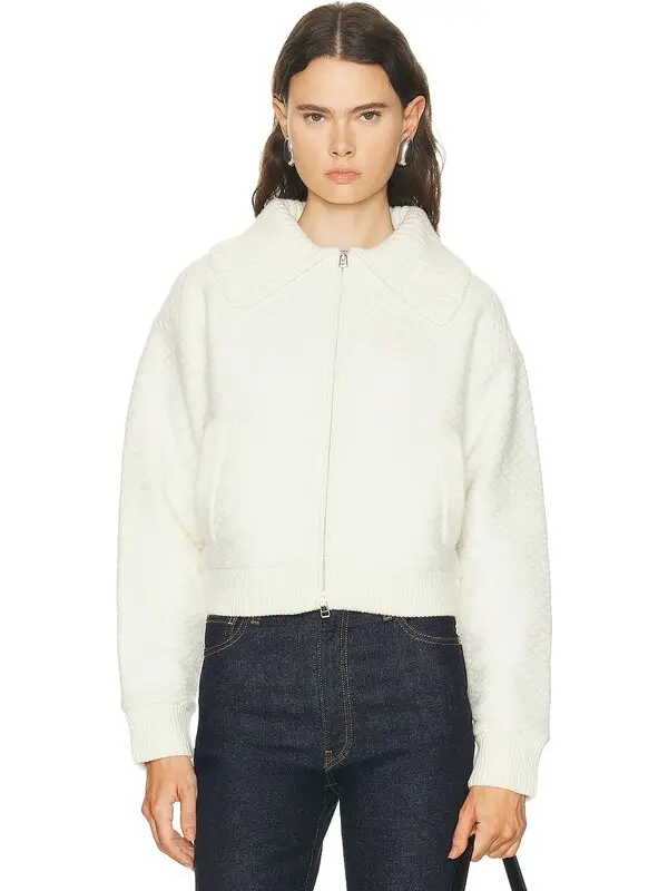 Guest In Residence Cross Country Bomber Jacket - Cream