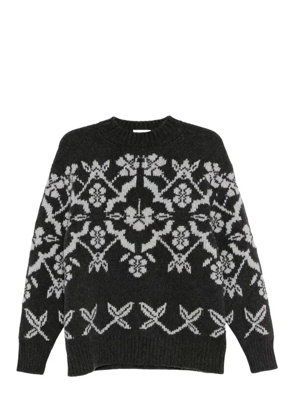 HIGH SPORT Fairisle Jumper - Grey