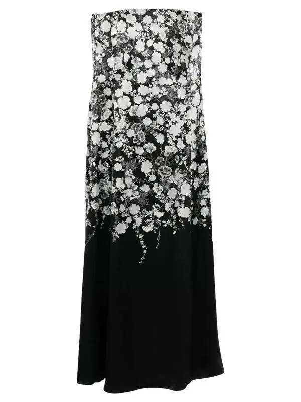 Adam Lippes Marais Strapless Dress - Black