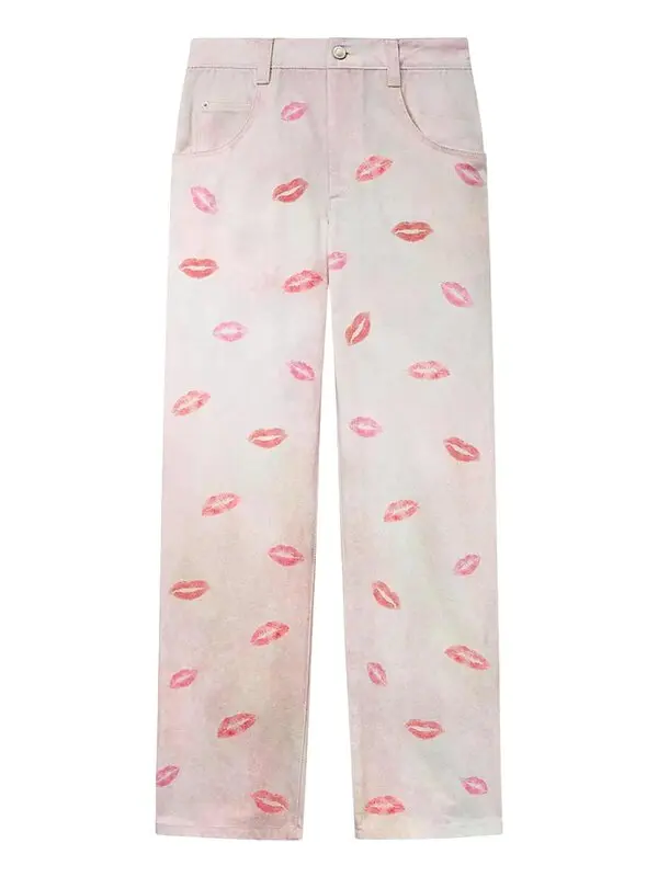 MARANT ETOILE Printed Trousers - Pink