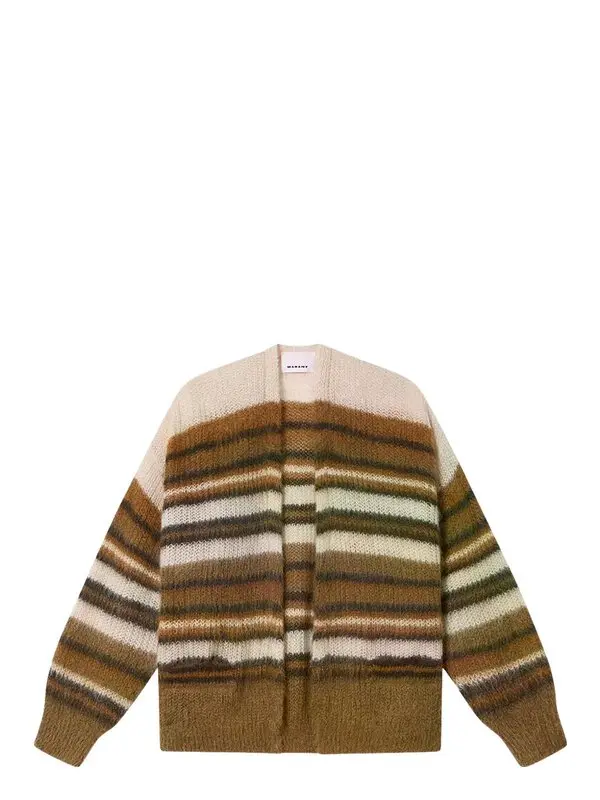 MARANT Danah Striped Cardigan - Brown