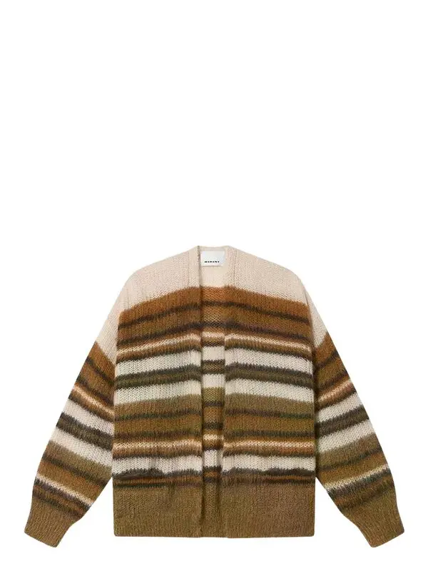 MARANT Danah Striped Cardigan - Brown