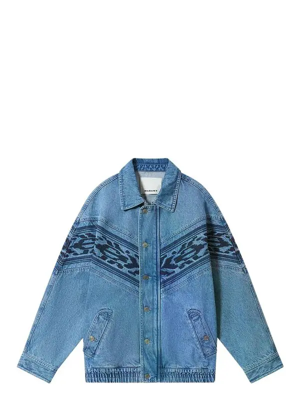 MARANT Julian Embroidered Jacket - Blue